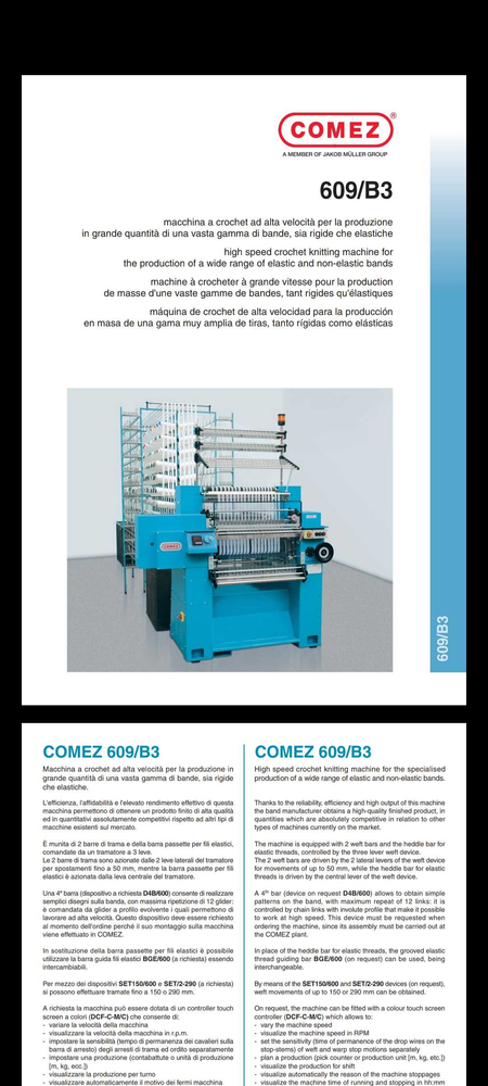 Эластик лента станок COMEZ 609/B3, Италия