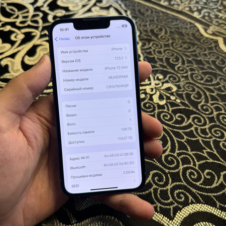 iPhone 13 mini Blue 128gb 82% radnoy