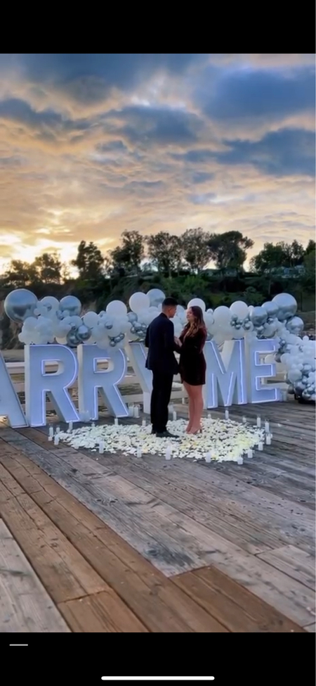 marry me предложения  оформления бантик на машину шарами цветами