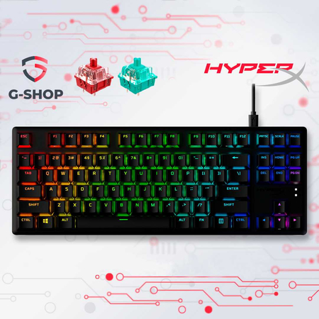 Игровая механическая клавиатура HyperX Alloy Origins Core PBT Red Aqua