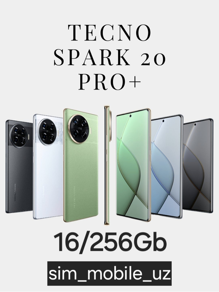 Tecno Spark 20 Pro Plus 2024 New Super skidka+Garantiya+Dastavka