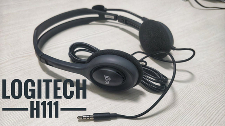 Наушники Logitech H111.  jack 3,5 MobilePhone Notebook PC