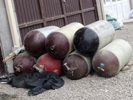 Skoch. Kapron balon metan