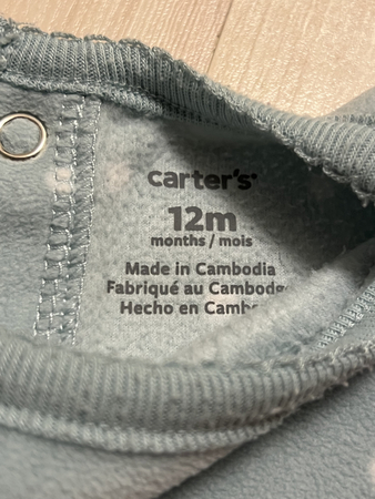 Carters флисовый комбинезон