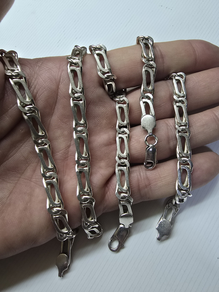Серебряная цепочка с браслетом