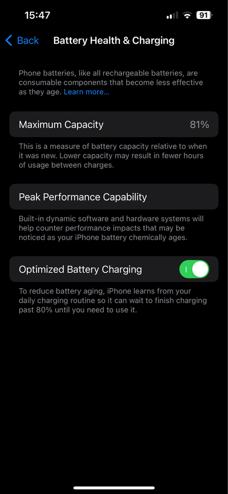 iPhone 13 Pro  256 GB • 81% • Sierra Blue 