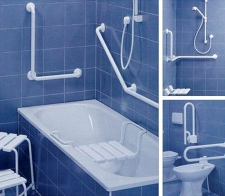 Стульчики для купания пожилых в душе и ванне поручни шлагбаум на стену