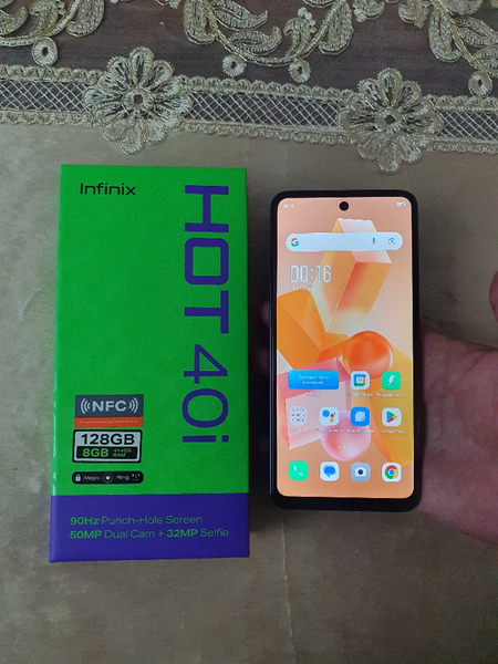 srochna Sotiladi Infinix Hot 40 i  8/128Gb Black 4G Karobka dakument