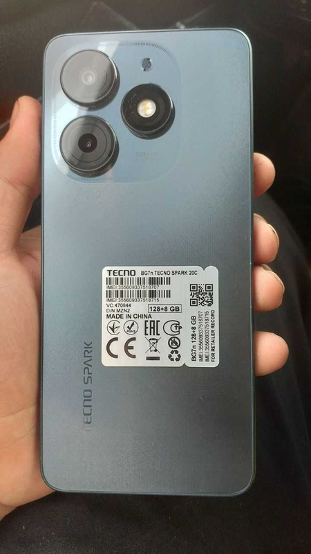 Tecno Spark 20c Xolati ideal xotira 8+8 / 128 PUBG 45 FPS GERASKOP bor
