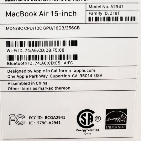 Macbook Air 15