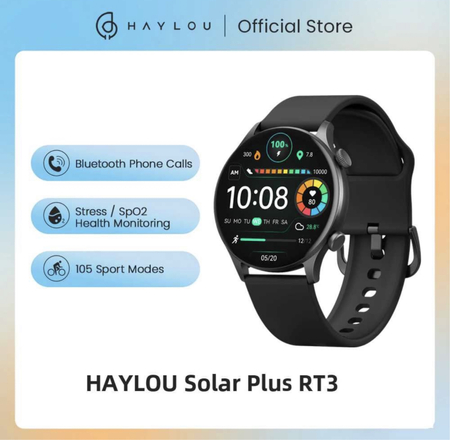 Смарт часы HAYLOU LS16 Solar Plus с функцией телефонных звонков