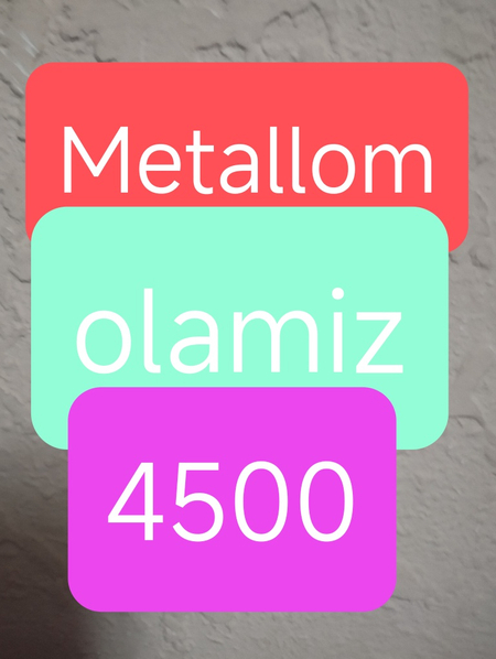 Metalom olamiz переработка Металом