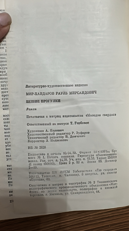 Рауль Мир-Хайдаров - Пешие прогулки
