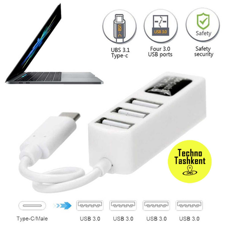 Type-c hub usb 3.1 4-port (Dostavka Bor)