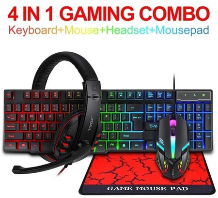 Набор геймера gaming combo gf500 4 в 1