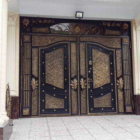 Ворота решётки навес краска делаем