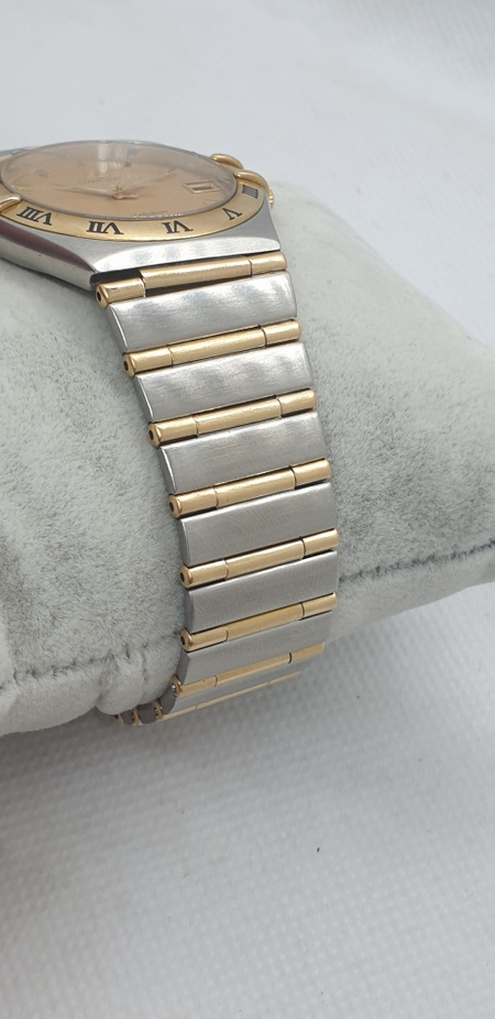 Швейцарские Часы Omega Constellation сталь золото