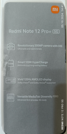 Redmi 12 pro 5G plus 8 Ram 256 gb 120 Вт зарядка