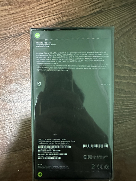 Коробка iphone 13 pro max 128 black