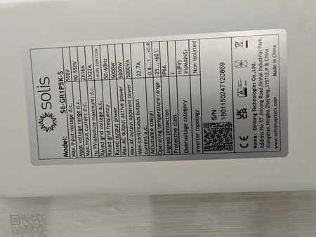 Solis inverterlari 5 kVt (ongrid)