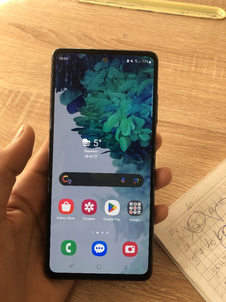 Samsung s 20fe idiyal 6 128 talik karobka  yoq pasprt kopiya