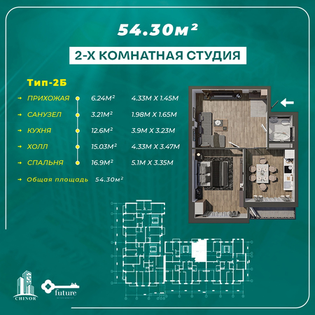Chinor development uylari