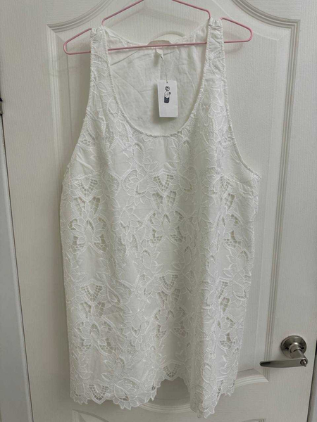 Новые летние платья H&M с кружевом, хлопок, размер XL (54/58)