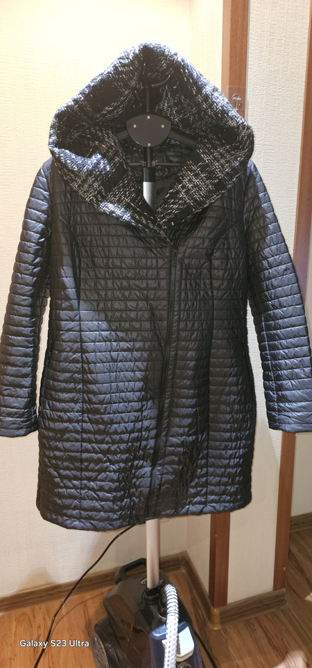 Стеганное польто 2xl-3xl