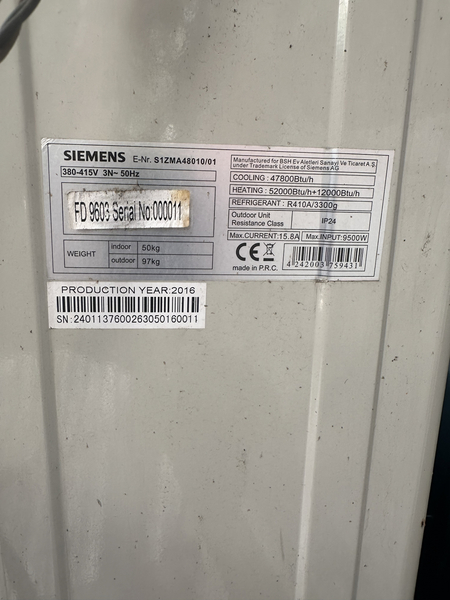 Продается шкаф кондиционер на 380 в б/у SIEMENS