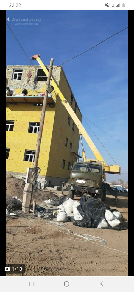 Maz avtokran ustanovkasi sotiladi