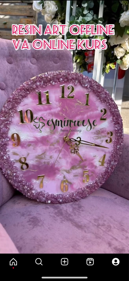 Resin art, gips, art kollegrafiya, aroma sham va interyer kartina kurs