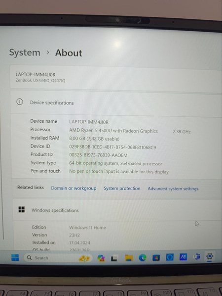 Мощный Ноутбук Asus ZenBook