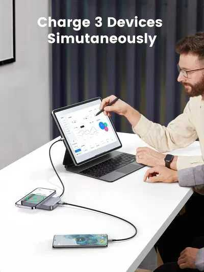 UGREEN Складная подставка Магнитная батарея | 10000 мАч Power Bank