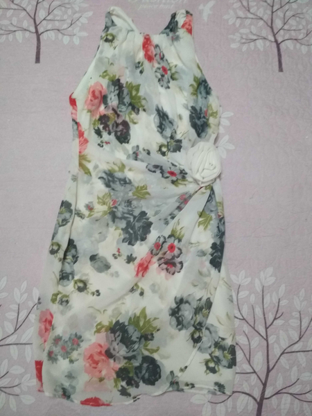 Платье женское классическое, летнее, шифоновое, нежное,