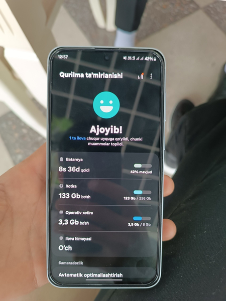 Samsung galaxy A55 5G  8 oy kafolati bilan