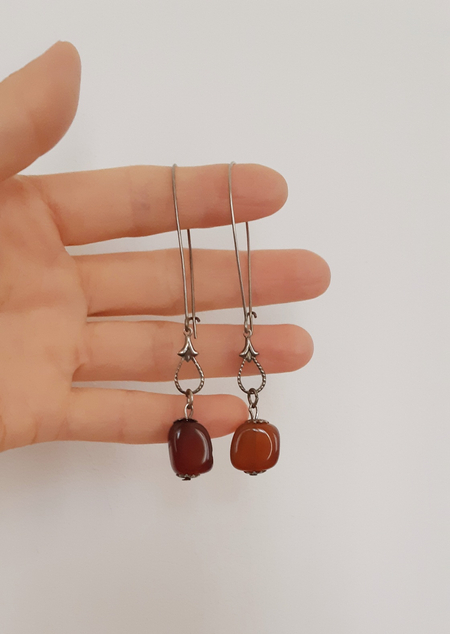 Серьги винтажные бижутерия