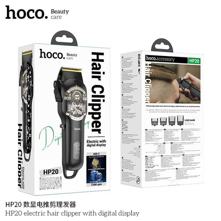Hoco HP20 Профессиональные машинка для стрижки волос цифровым дисплеем