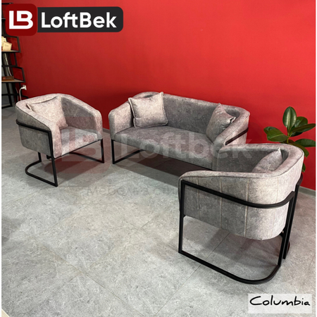 Диван и кресло в стиле лофт. Диван для офиса. Ofis uchun loft divan