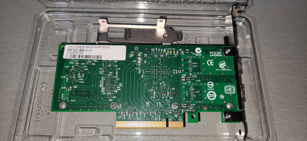 Сетевая карта Intel X520-DA2 Dual-port 1/10Gb/s SFP+