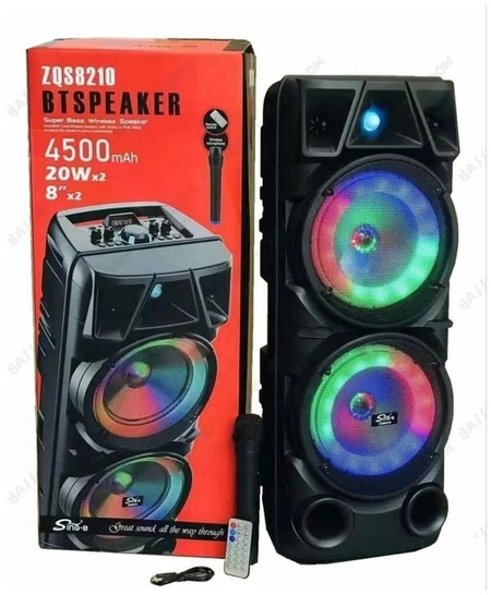 БЕПУЛ Доставка, Караоке Колонка ZQS8210, 73См ва Симсиз Микрофонли.