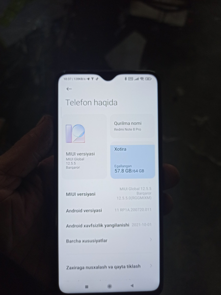 Redmi  8 pro ishlashi zor