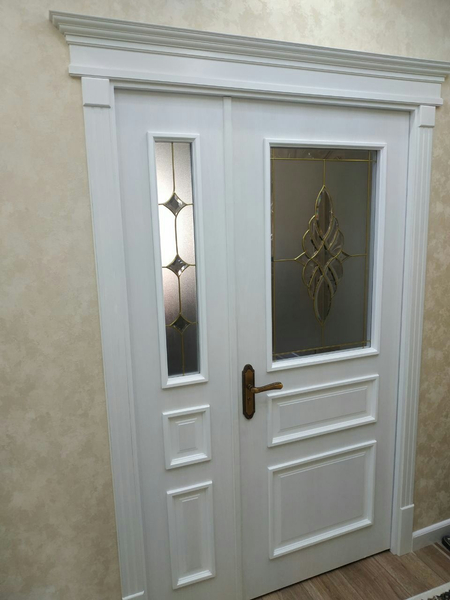 Ромбик ойна, Витраж, Оргстекло