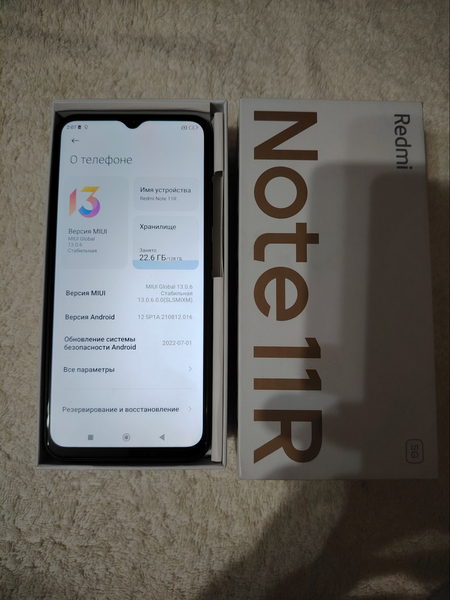 Redmi Note 11R 5G  6+2/128 GB Yangi