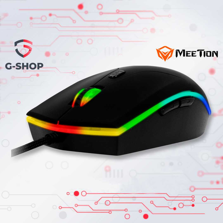 Игровая мышь с подсветкой Meetion GM21 Polychrome RGB Gaming Mouse