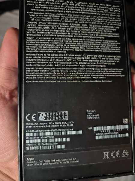 Хочу продать iPhone 13 Pro 128 Гб AA/A     в новом состоянии