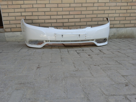 Жентра бампер передни ок цвет. GM Uzkoram. Gentra bamper oldi oq.