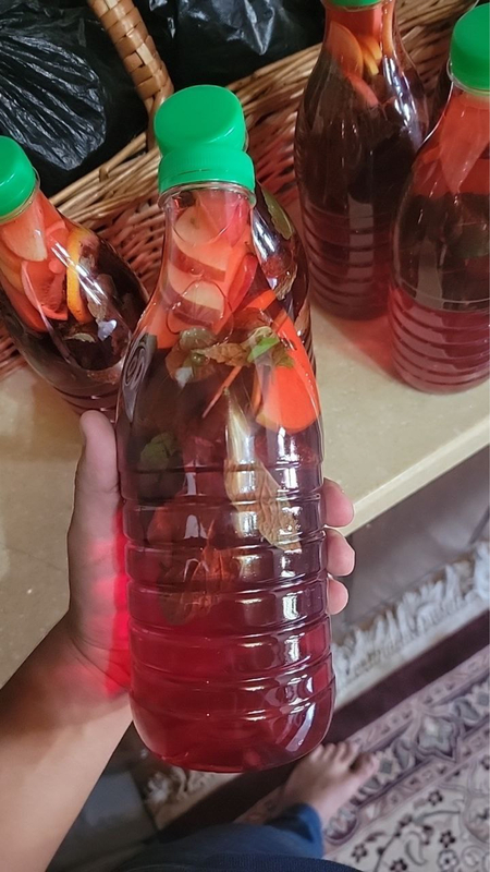 tabiy ice tea choyi va anor sharbati 100%tabiy