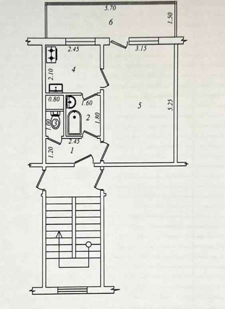 Юнусабад 7 квартал 1/4/4 (38²) продаётся квартира