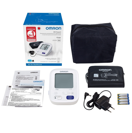 Тонометр Omron M3 expert с адаптером