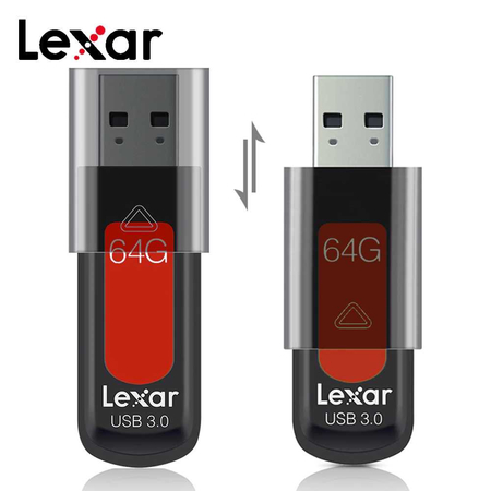 (64 gb) USB 3.0 юсб флешка fleshka Lexar JumpDrive S57 для компьютера